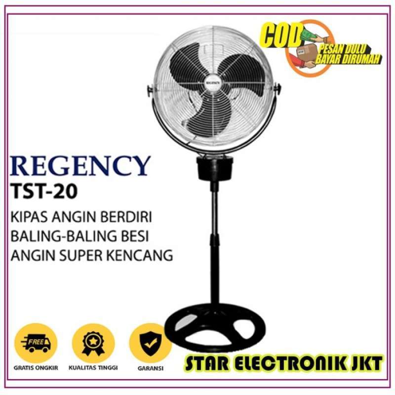Promo Kipas Angin Besi Regency Tst 20 Stand Fan 20 Inch Diskon 23% Di ...