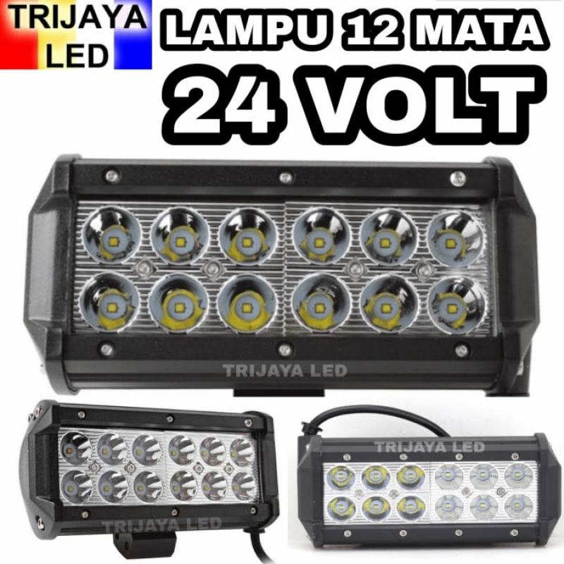 Promo Baru Lampu Tembak Sorot 24 Volt Led Cwl 12 Mata Besi Cree Truk ...