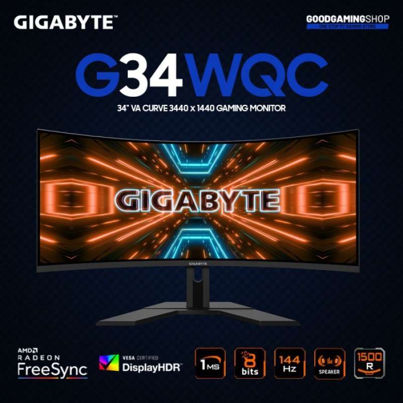 Promo Gigabyte G34WQC - Gaming Monitor Diskon 23% di Seller Tikno Store ...