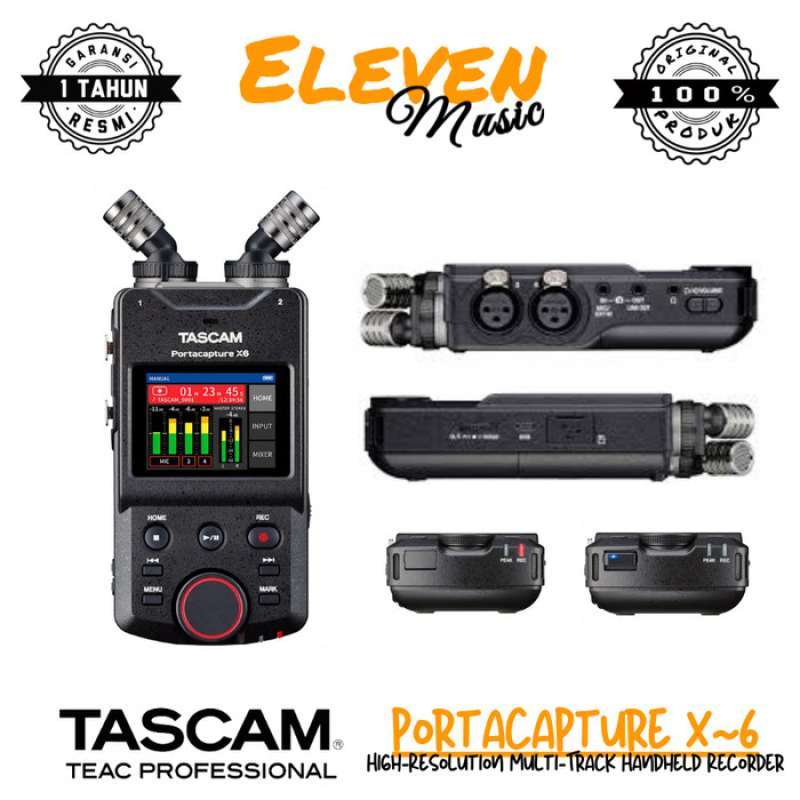 Promo Tascam Portacapture X6 High-Resolution Multi-Track Handheld ...