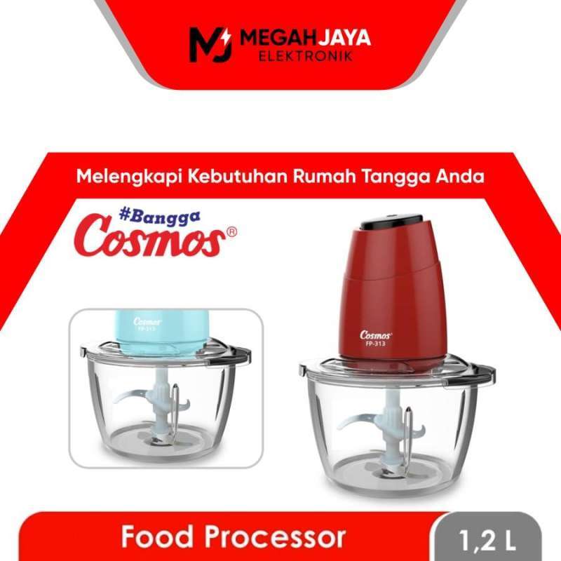Jual COSMOS CHOPPER FP313 / FP 313 (KACA / 1,2 LITER) GARANSI RESMI di ...