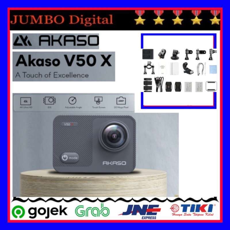 Promo AKASO V50X ACTION CAMERA FULL HD 4K EIS WIRELESS CAM Diskon 23% ...