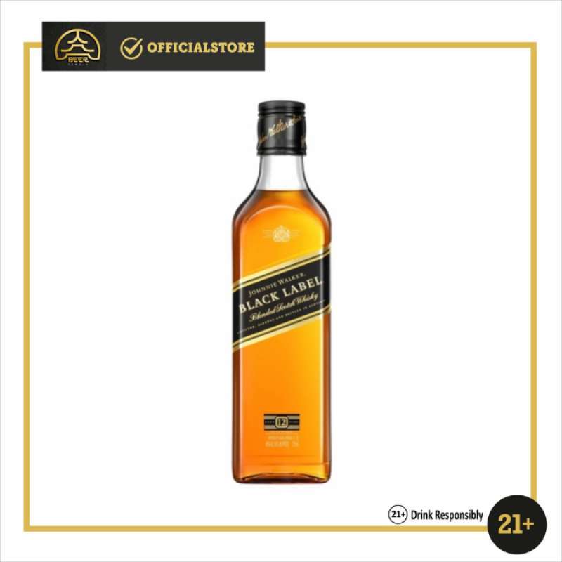 Jual Johnnie Walker Black Label Whisky 375ml di Seller Beer Temple ...