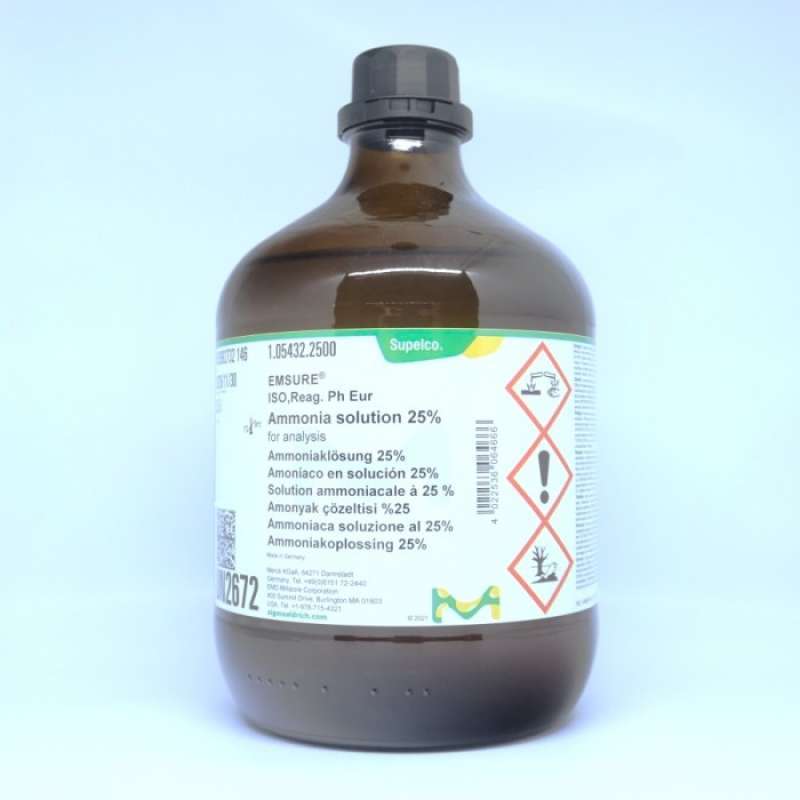 Promo Ammonia Solution 25%|MERCK|1.05432.2500|Chemical Reagent|2,5L ...