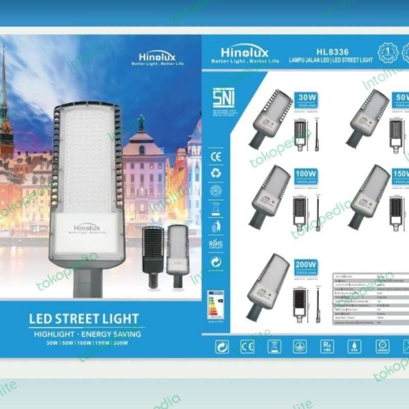 Promo LAMPU PJU 100WATT HINOLUX SNI IP66 CAHAYA KUNING/ WW - Diskon 50% ...