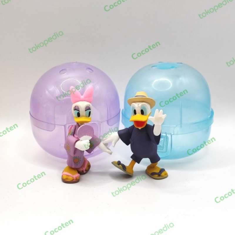 Promo SET DONALD DUCK DAISY SUMMER FESTIVAL FIGURE GASHAPON DISNEY ...