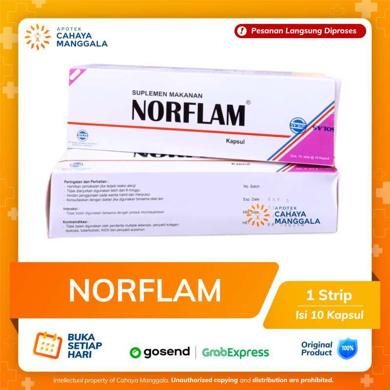 Jual Norflam Suplemen Makanan 10 Kapsul Di Seller Apotek Cahaya ...