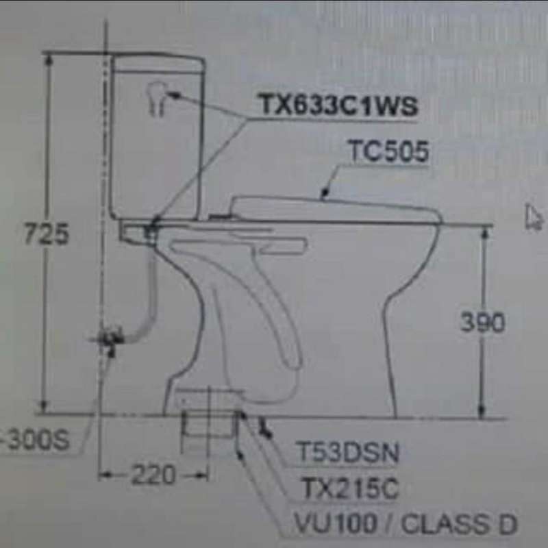 Jual Closet Duduk/monoblock Toto Cw633j (rough-in 22cm) Free Flex ...