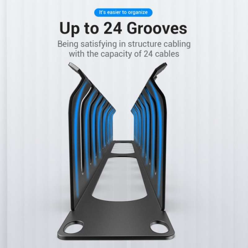 Jual Vention Kha Kabel Manager 1u Rack Server Cabinet Cable Management ...