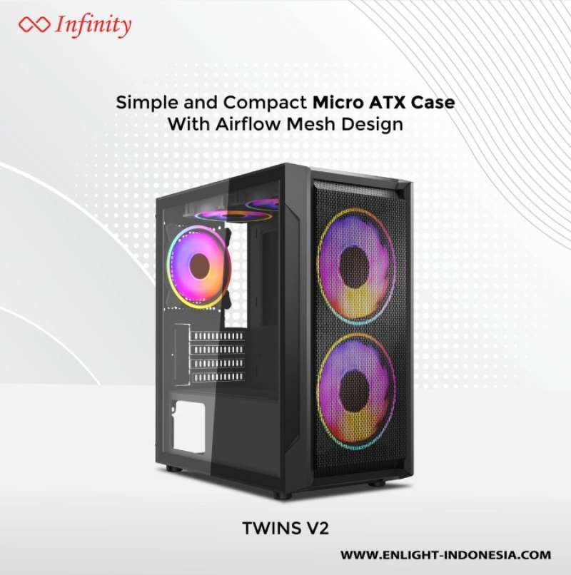 Jual Casing Infinity Twins V2 - Matx Gaming Case Di Seller Sweet Shop ...