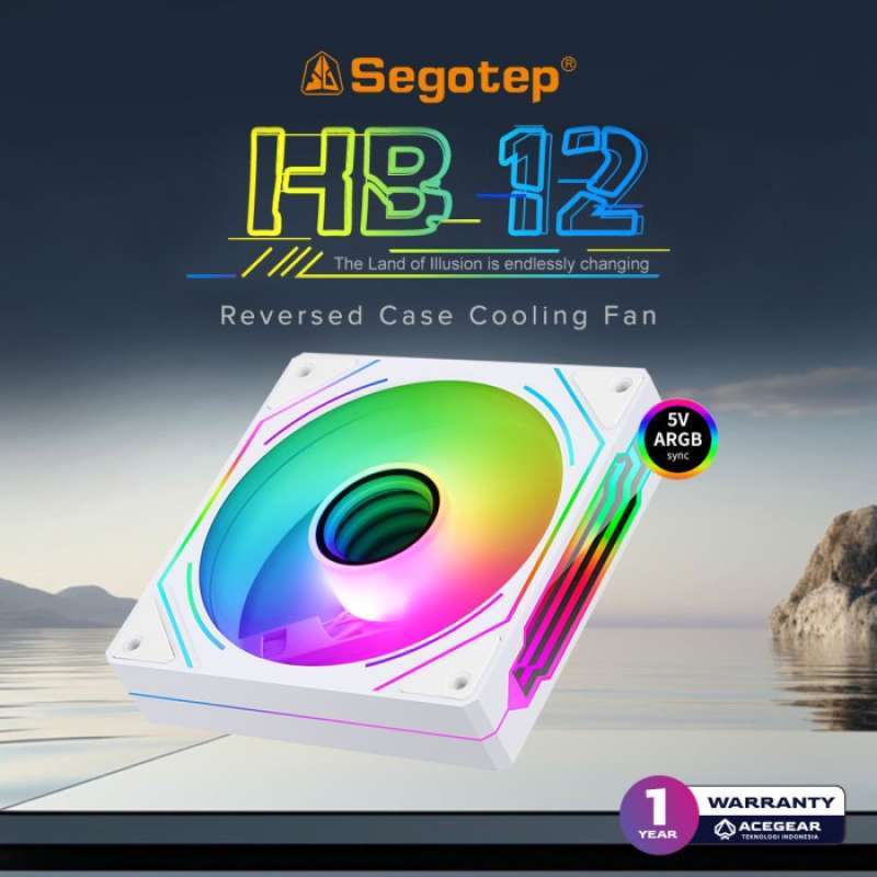 Jual Segotep Hb12 Argb Pwm (infinity Mirror 1800rpm Case Fan) - White ...
