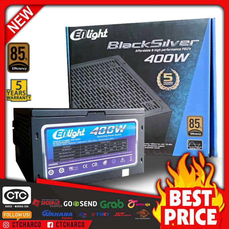 Jual Psu 400 Watt Enlight 400watt - Power Supply Pc Komputer Cpu Di ...