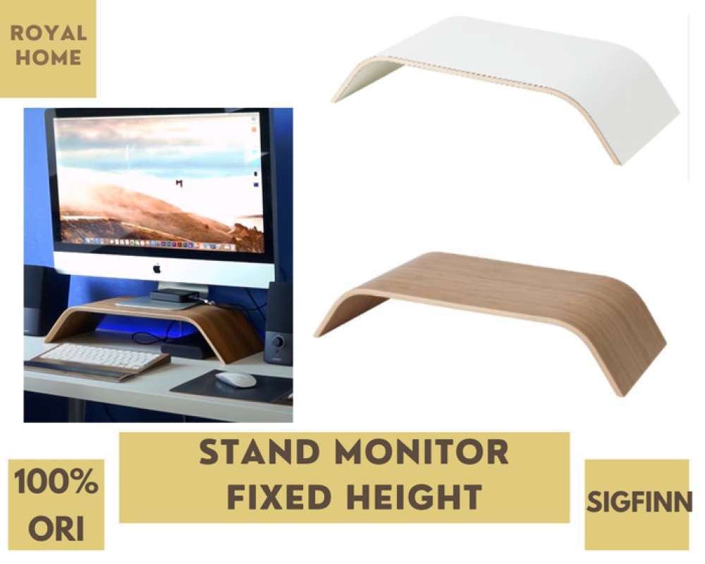 Promo 100% Produk Ori Stand Monitor Fixed Height Meja Layar Komputer Tatakan Alas Laptop Sig ...