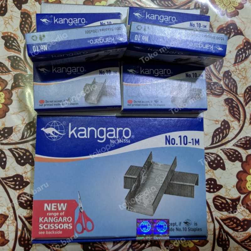 Jual Staples Kangaro No.10 - 1m ( 1 Box Isi 20 Kotak Kecil ) Di Seller Tombstone - Cengkareng ...