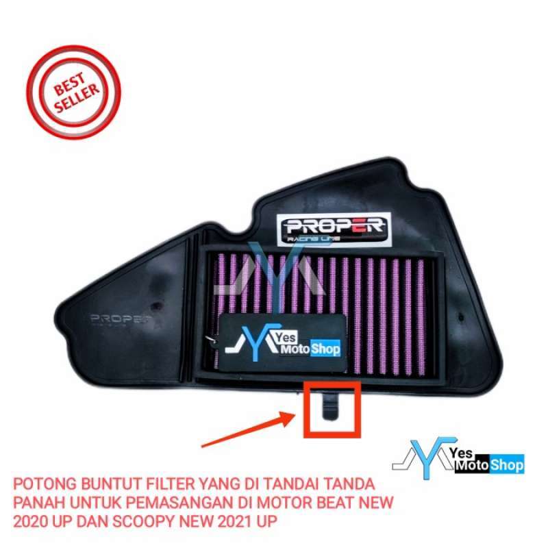 Jual Air Filter Udara Proper Racing Line Genio Beat Deluxe Scoopy New ...