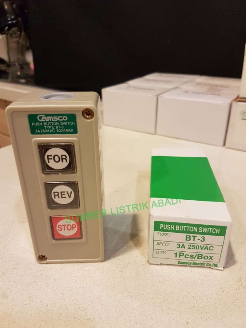 Jual Camsco Push Button Switch (forward Reverse Stop) Bt-3 Di Seller ...