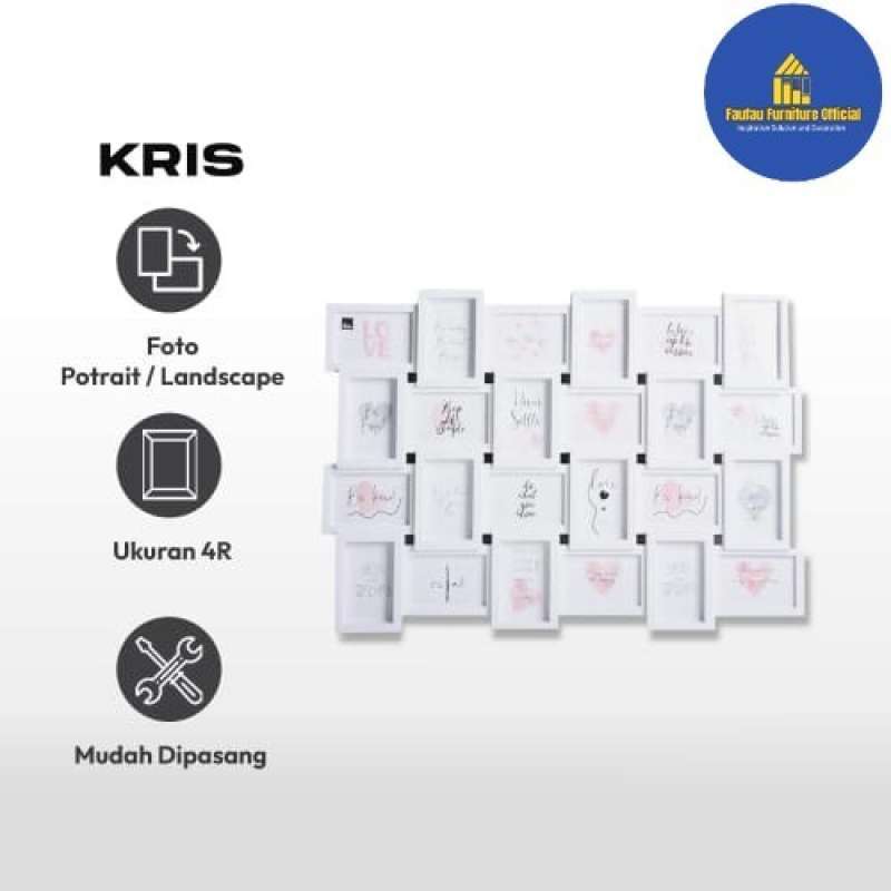Promo 1 Set 24 Frame Bingkai Foto Dinding Landscape/portrait Ukuran 4r ...