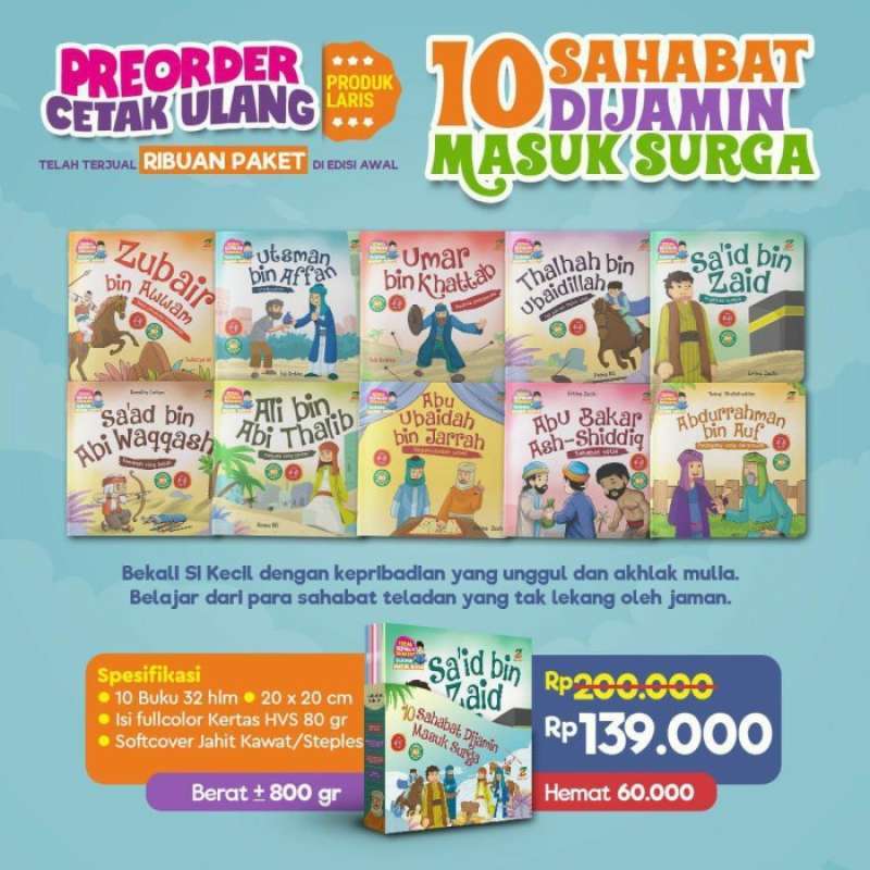 Promo Ori Promo Cerita Anak Muslim Paket Sepuluh Sahabat Dijamin Masuk ... Promo Ori Promo Cerita Anak Muslim Paket Sepuluh Sahabat Dijamin Masuk ...