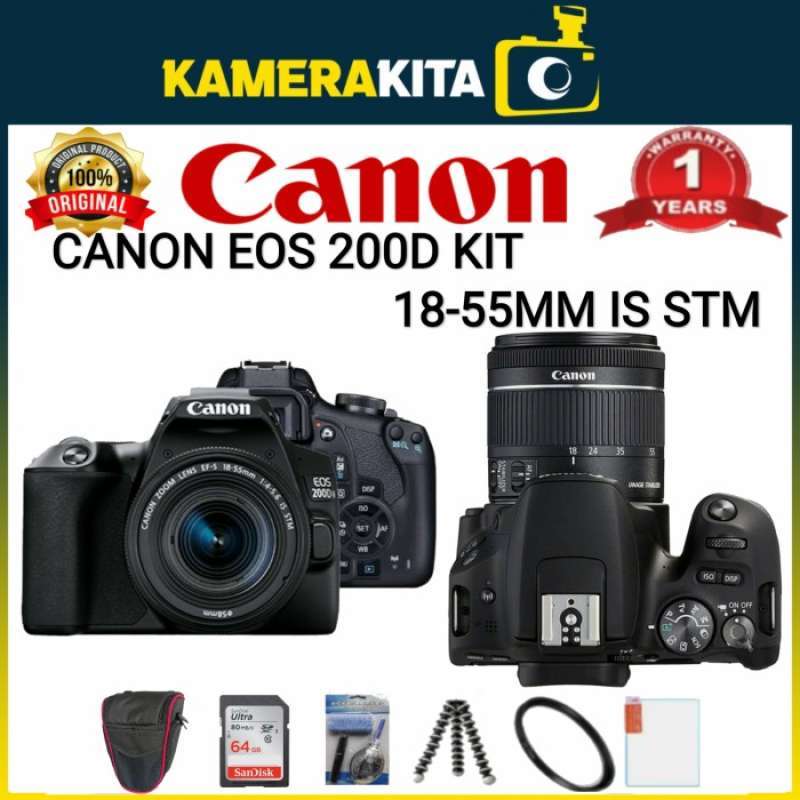 Promo Eos 200d Kit 18-55mm Is Stm / Kamera Eos 200d Kit 18-55mm Diskon ...