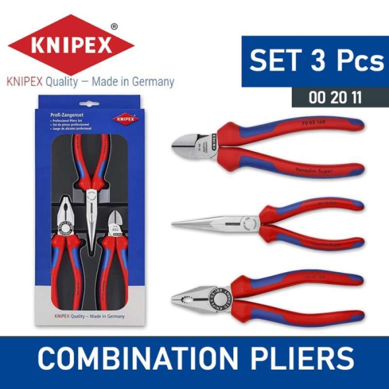 Promo Tang Set 3 Pcs 00 20 11 Knipex Assembly Pliers Diskon 23% Di Seller Kulee Store ...