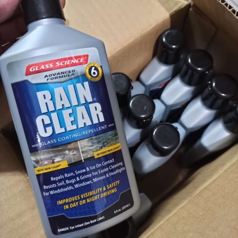 Promo Glass Science Rain Clear Glass Coating Ori 237Ml, Efek Daun Talas ...