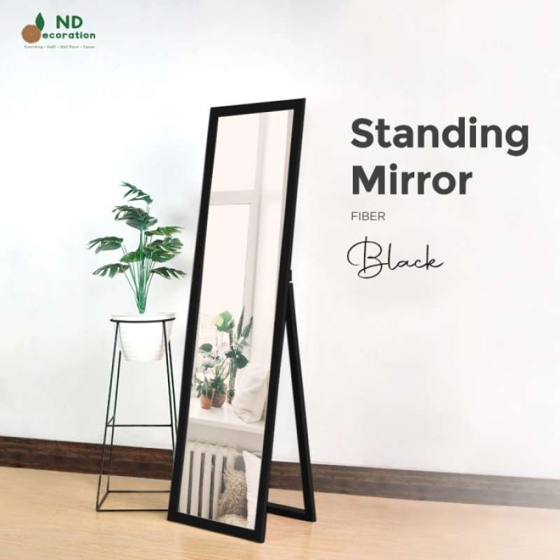 Promo Standing Mirror Jati Belanda / Kaca Standing Full Body / KTK ...