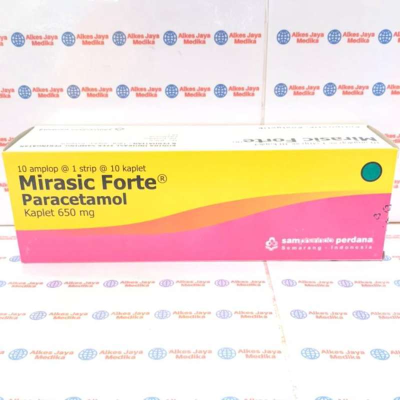 Jual Mirasic Forte 650mg Box Isi 10 Strip @10 Tablet - Obat Sakit ...