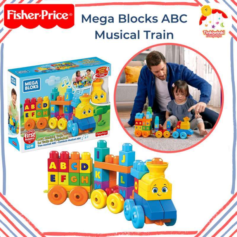 Promo FISHER PRICE MEGA BLOCKS ABC MUSICAL TRAIN - Diskon 50% di Seller ...