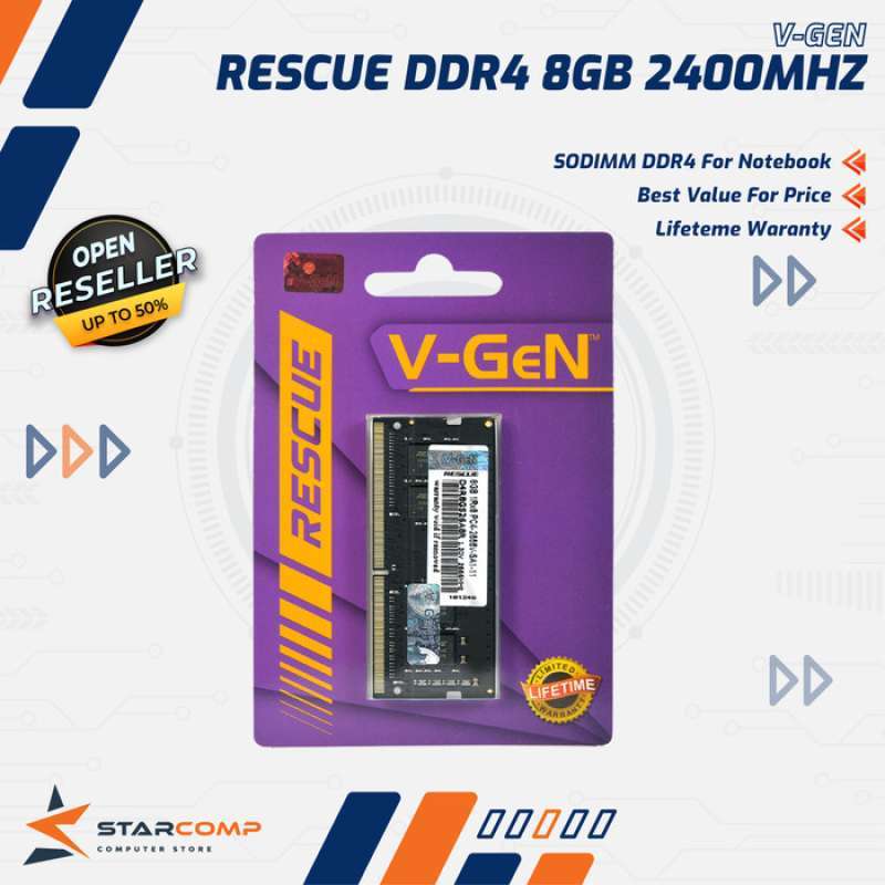 Jual V-gen 8gb Ddr4 2400mhz Vgen Rescue Sodimm Ram Laptop Di Seller ...
