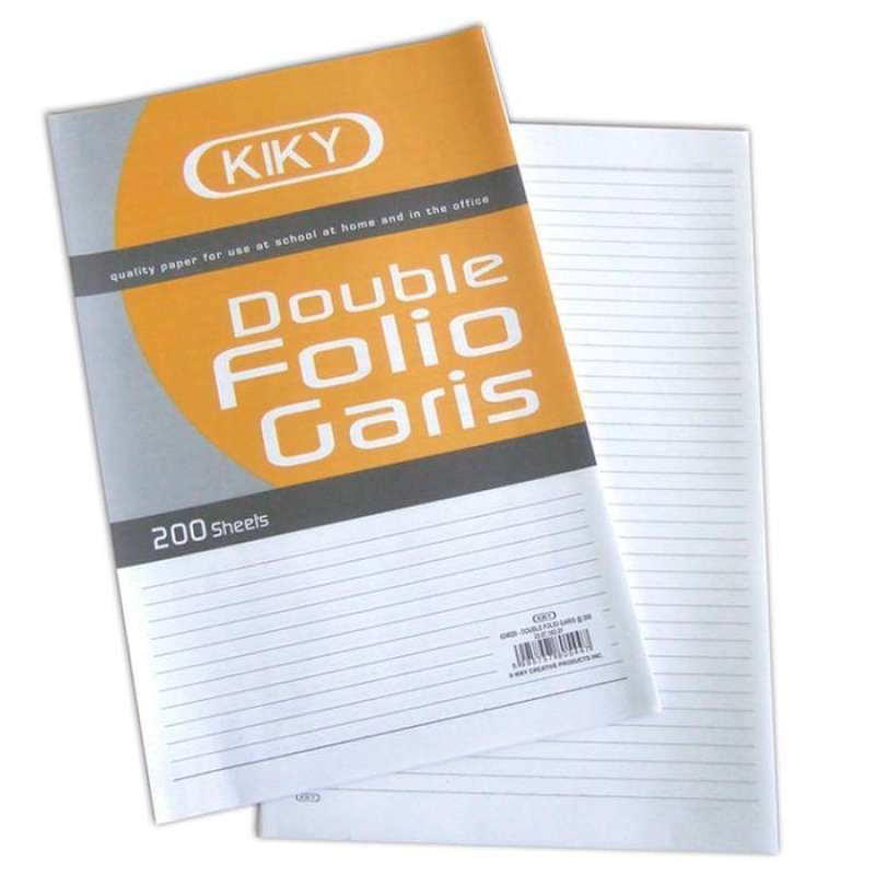 Jual Kertas Double Folio Kiky Garis 200 Sheets Di Seller Kingyo ...