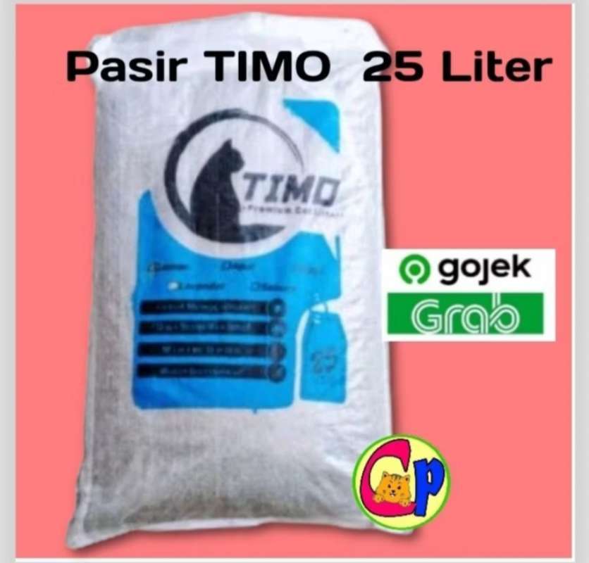 Promo Pasir Timo 25 Liter Pasir Kucing Gumpal Wangi Bentonite Cat ...