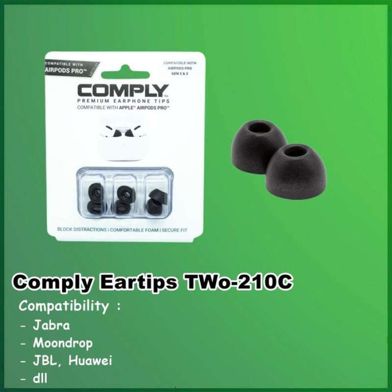 Promo Comply Foam Tips Eartips Karet Silicon Two-210c For Jabra Elite ...