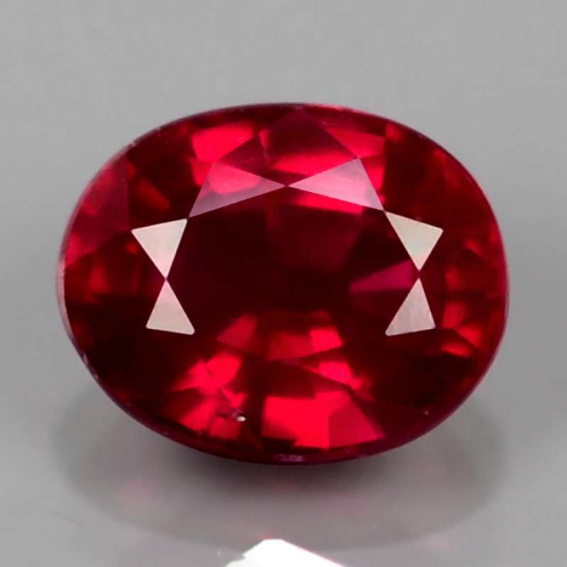 Jual Rb-122 Batu Permata Ruby Merah Keunguan Oval Madagascar Africa ...