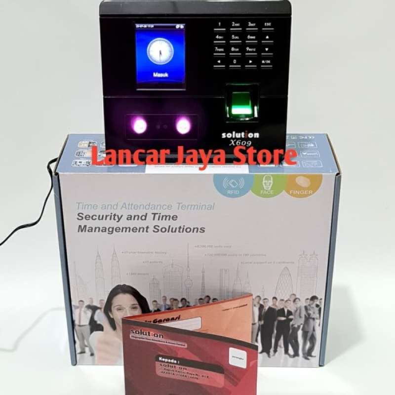 Promo Mesin Absensi Solutiox609/ Finger Print Solution Wajah X609 ...