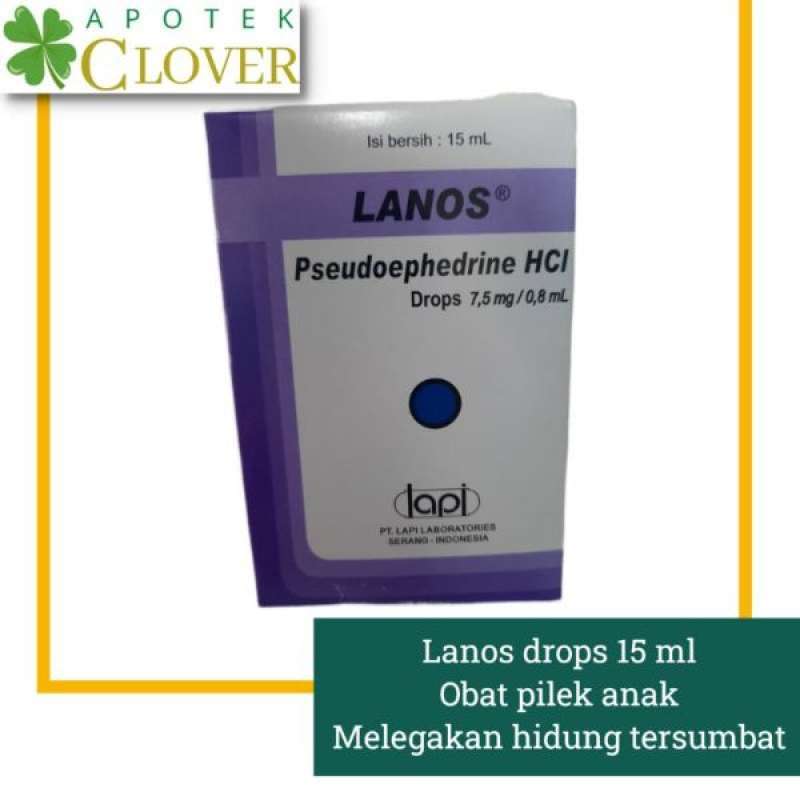 Jual LANOS DROPS 15 ml, obat pilek anak, melegakan hidung tersumbat di ...