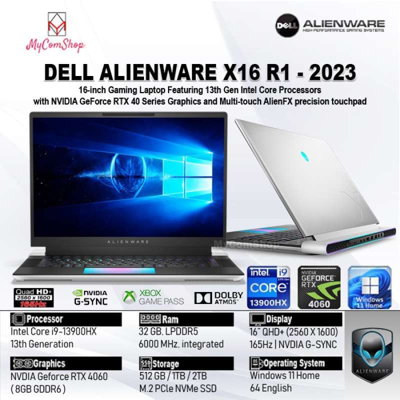 Jual Dell Alienware X16 R1 I9-13900hx 32gb Ram 512gb Ssd Rtx 4060 8gb ...