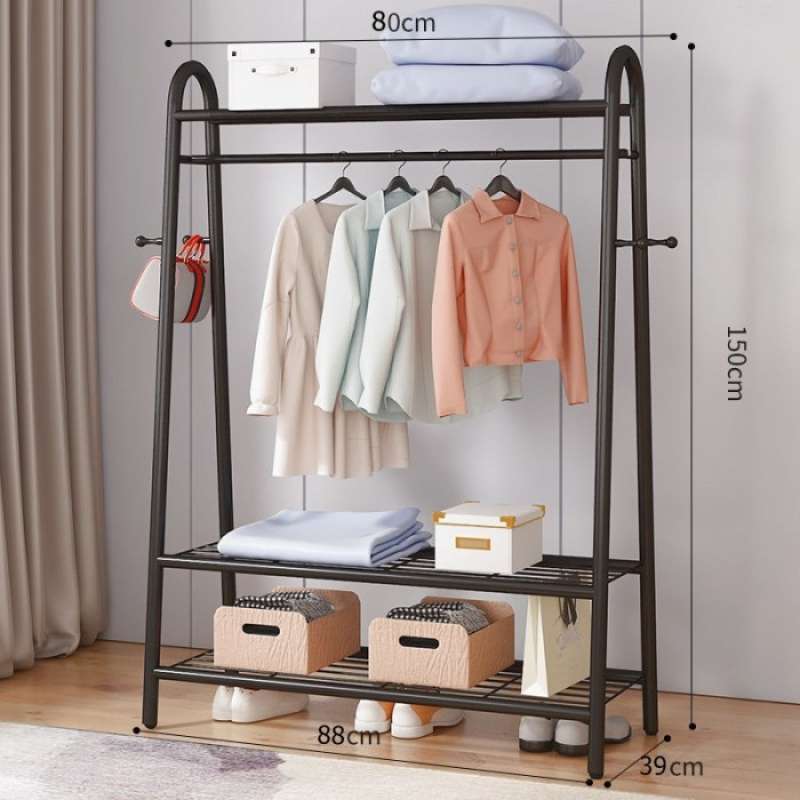 Jual Triangle Stand Hanger / Gantungan Baju Segitiga Rak Pakaian Rak ...