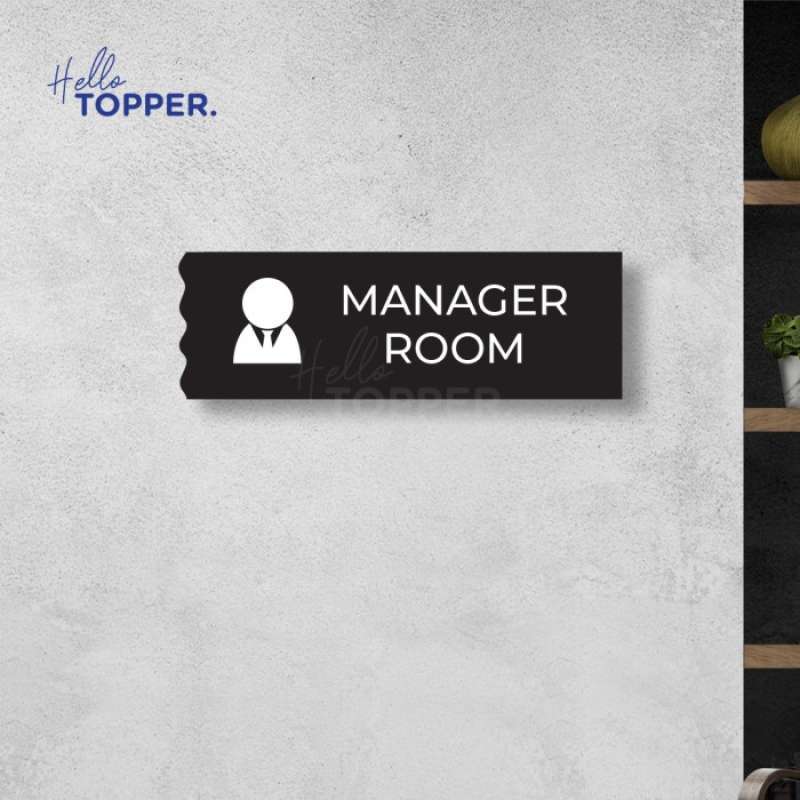 Jual Sign Akrilik Signage Tulisan Acrylic Papan Curly Style - Manager ...