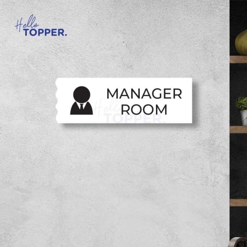 Jual Sign Akrilik Signage Tulisan Acrylic Papan Curly Style - Manager ...