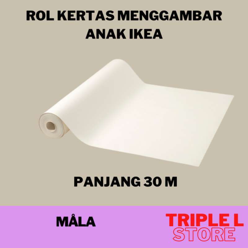 Jual Drawing Paper Roll Kertas Gambar Lukis Rol Anak 30 M Ikml Di ...