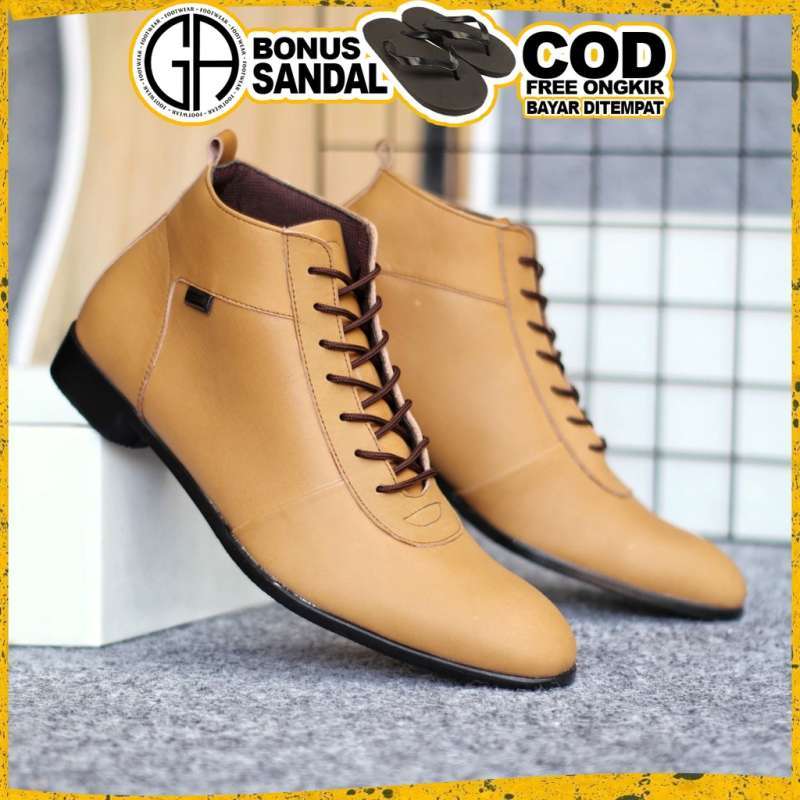 Promo Max | Sepatu Boots Pria Klasik Kulit Original Lokal - 42 Sandal ...