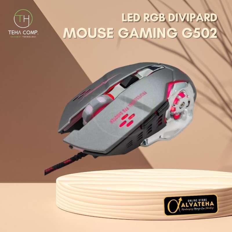 Jual Mouse Gaming Rgb Led 3200 5500 Dpi Silent Version Mouse Game Kabel ...