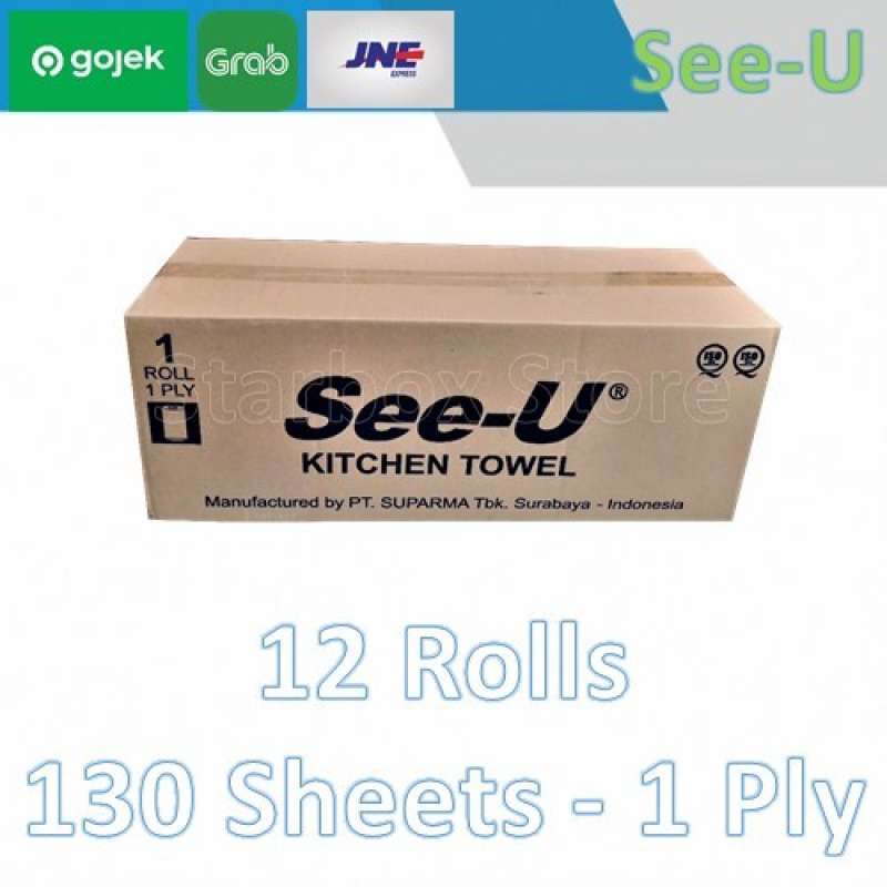 Promo Tissue/tisu See-u Kitchen Towel 12 Packs X 1 Roll/carton Diskon ...