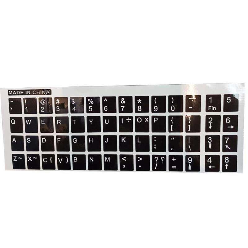 Promo Stiker Keyboard English Layout Key Caps Sticker Qwerty Kiboard ...