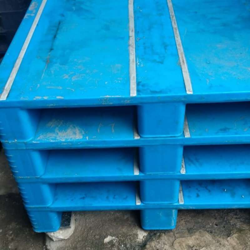 Jual Palet Plastik Warna Biru Ukuran 110x120x15 Barng Bagus Di Seller ...