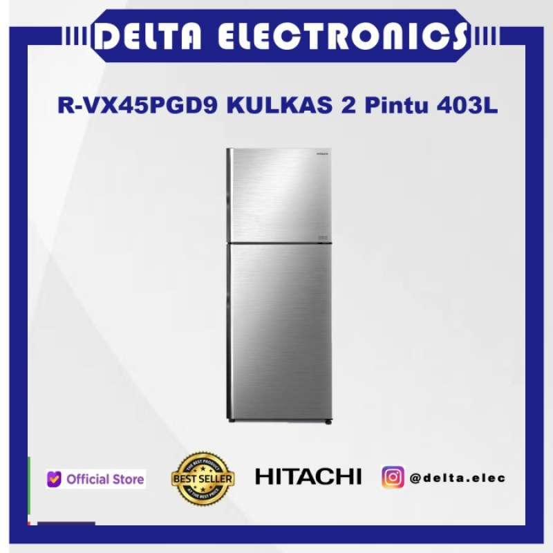 Promo Hitachi R-vx45pgd9 New Stylish Line Kulkas 2 Pintu 403l Diskon 23% Di Seller Hagino Store ...