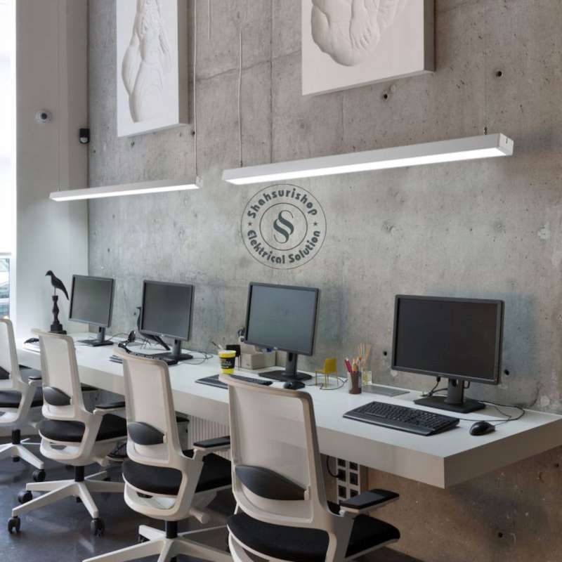 Jual Kap Lampu Gantung Kantor Led T8 120cm 1x18w 2x18w Tl Linear ...