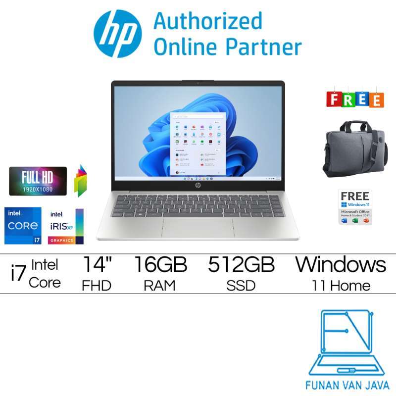 Jual Hp Laptop 14-ep0022tu//intel®core I7-1360p/16gb/512gb Ssd /iris Xe ...