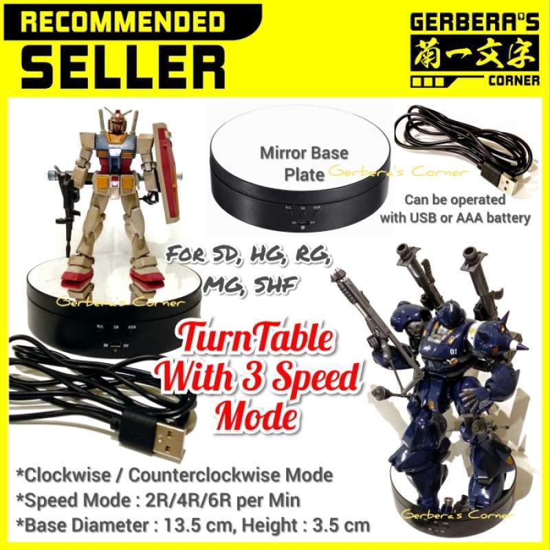 Promo Turntable With 3 Speed Mode Turn Table Rotating Display Action ...