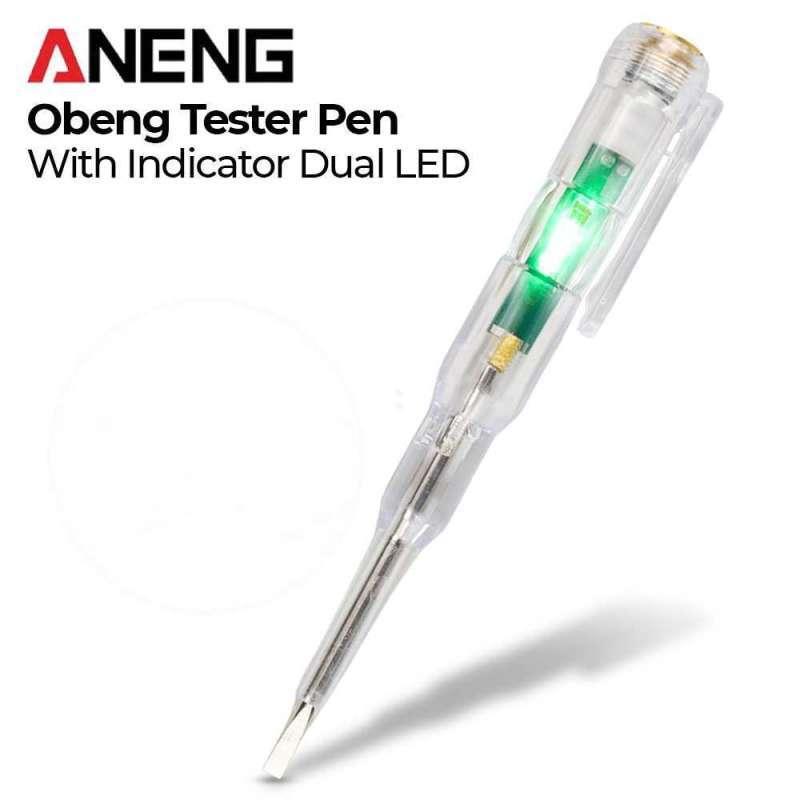 Promo Obeng Tespen Tester Pen With Indicator Dual Led B11 Tespen ...